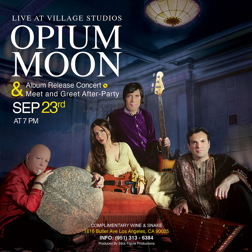 Poster Design for OPIUM MOON Cocert At Village Studios - NXT Anchor